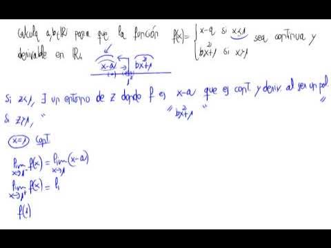 Continuidad, derivabilidad y parámetros - YouTube