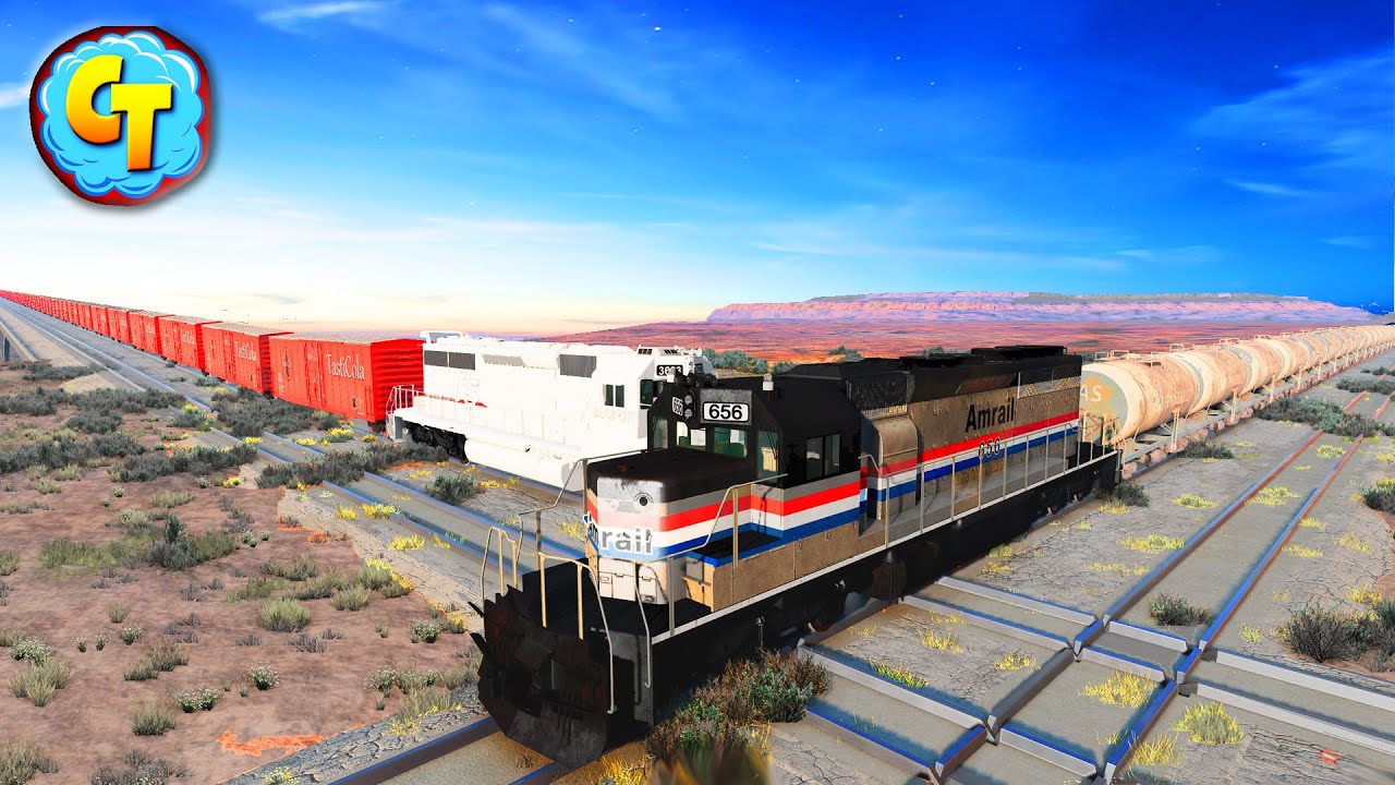 BAD Dispatcher FAILURE Freight Trains Accidents 🔴 BEAMNG.Drive Stream ...