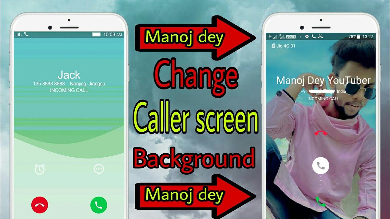 Change caller screen background on any phone,caller screen par apna ...