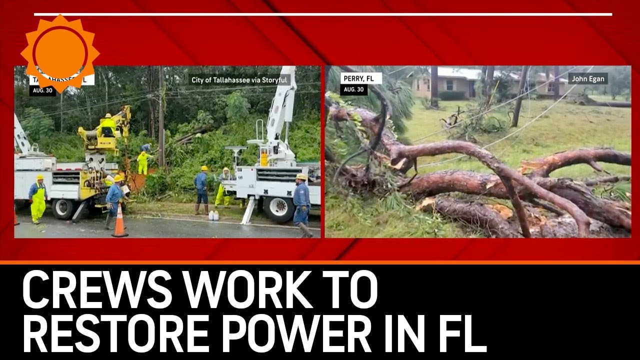 Crews hard at work to restore power in the aftermath of Idalia ...