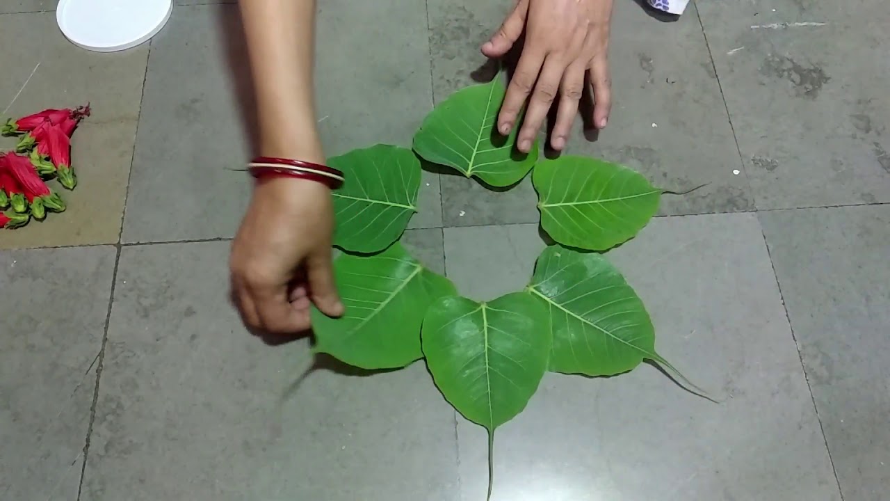 How to Make Easy Rangoli with Flowers | Flower Rangoli in 3 Minutes ...