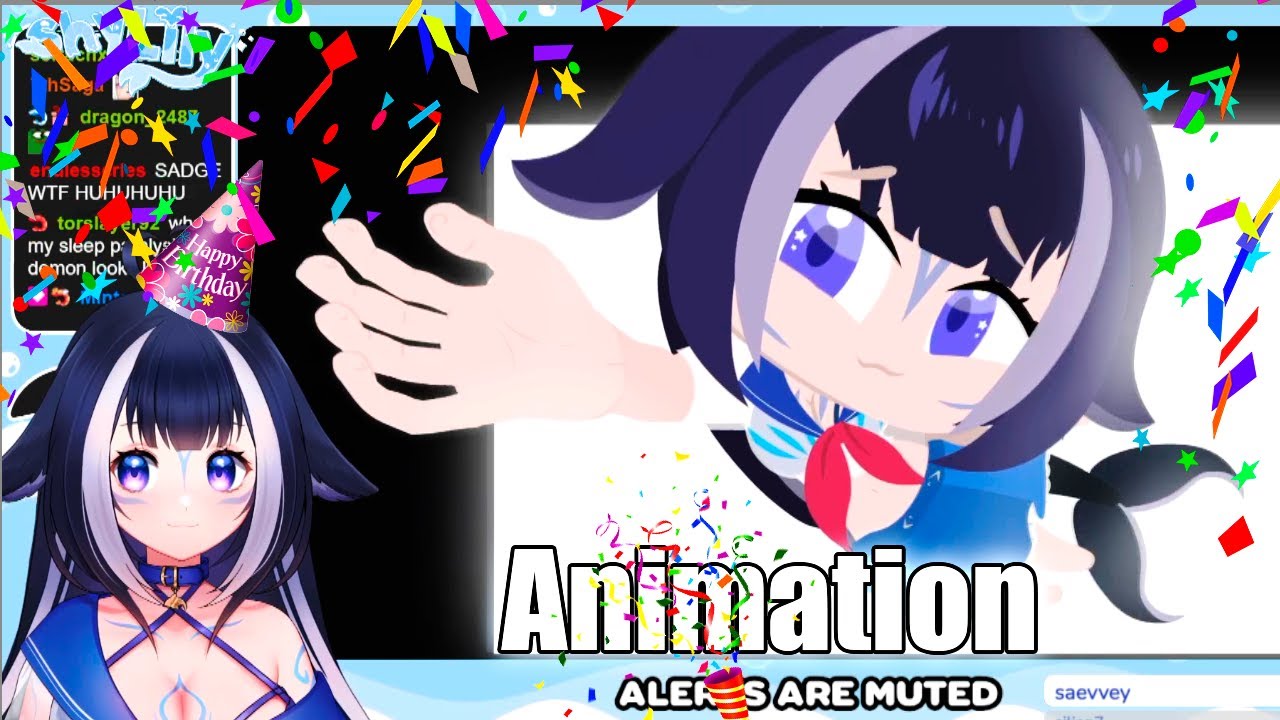 #shylily #vtuber #animation Shylily react to animation Become a shrimp ...