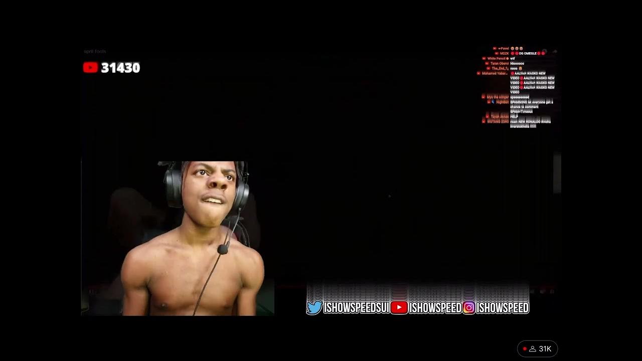 IShowSpeed Watching Himself Live in an Infinite Loop - YouTube