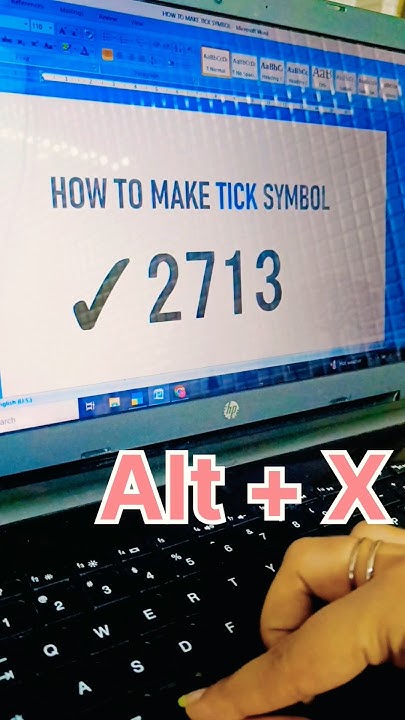 How to make tick symbol in ms word ️ ️ #shorts #video #symbols - YouTube