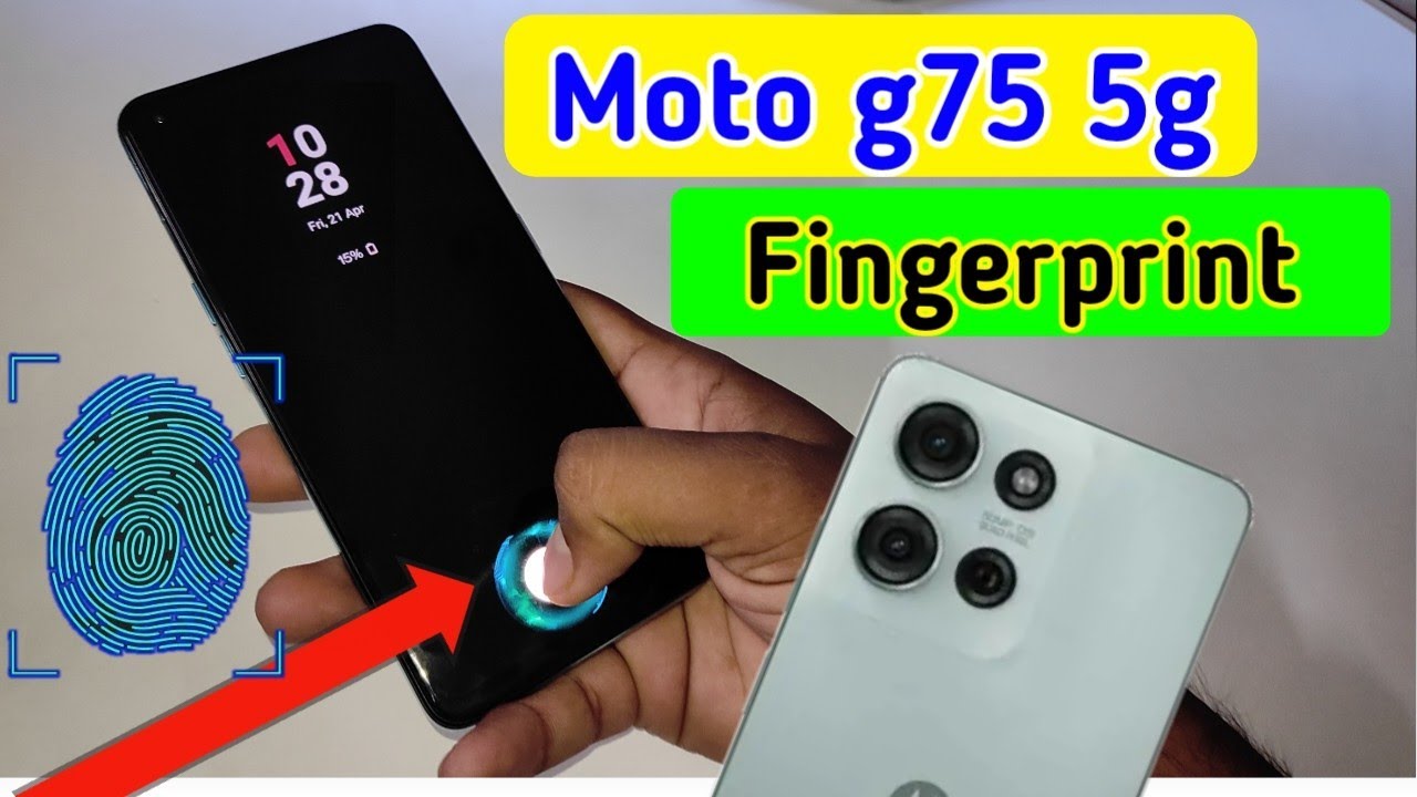 Moto g75 5g display fingerprint setting/Moto g75 5g fingerprint screen ...
