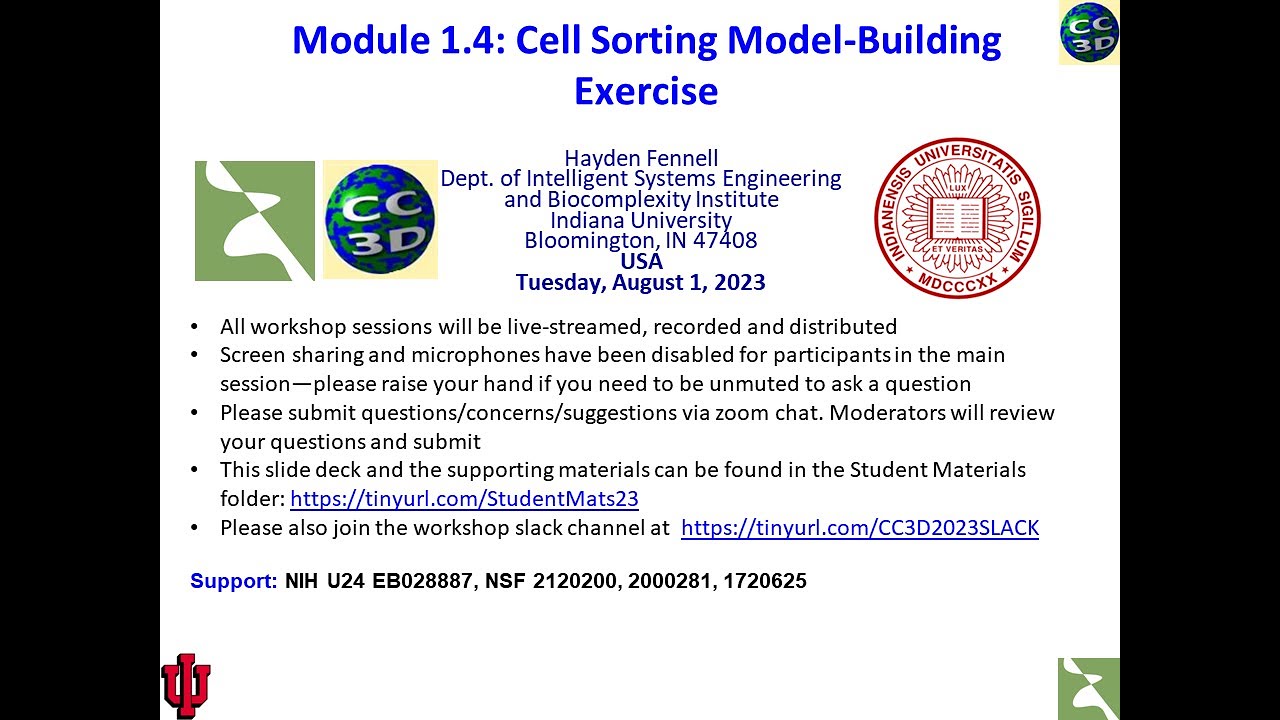 CC3D WS Module 1.4 Self Guided Exercise Cell Sorting [Hayden Fennell] August 1, 2023 - YouTube