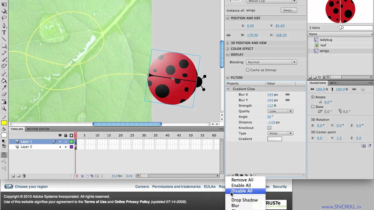 Flash Filters for Lighting and Depth Effects - YouTube