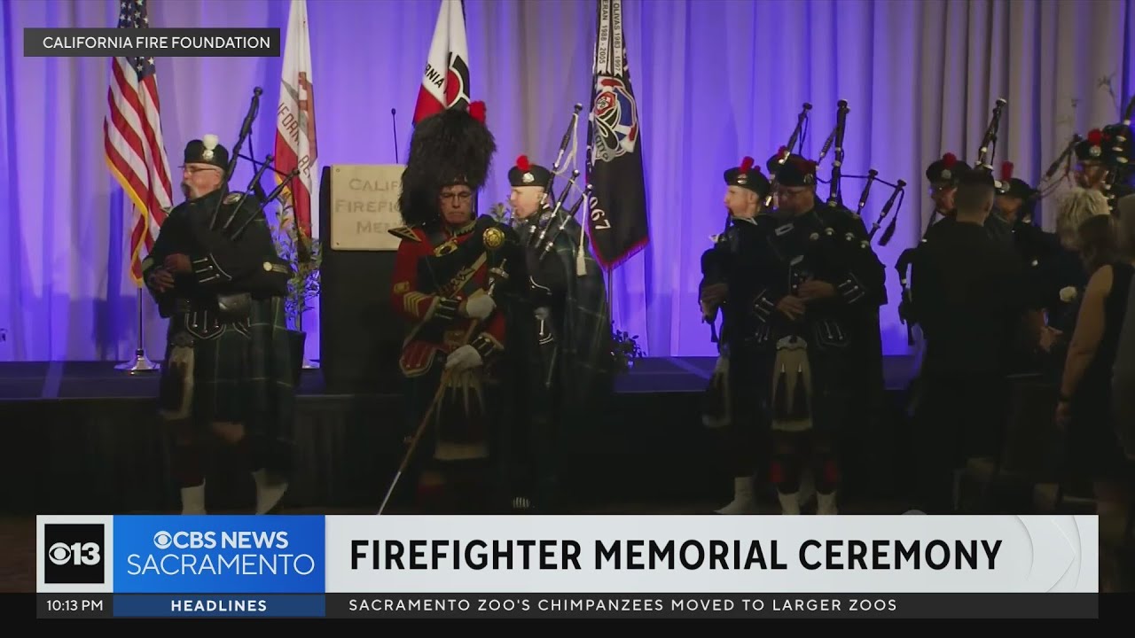 Annual Firefighter Memorial Ceremony Held in Sacramento - YouTube