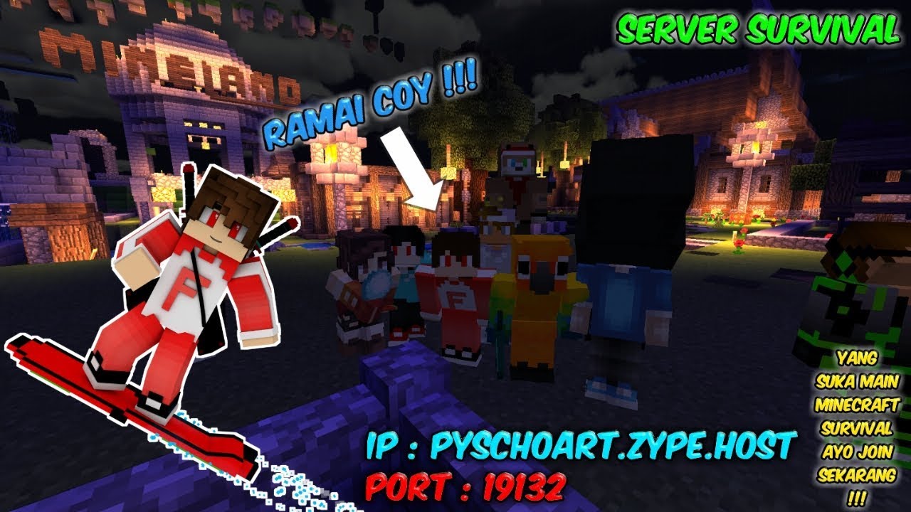 Ayo Join Sekarang !!! Server Bagi Pecinta Main Minecraft Survival ...