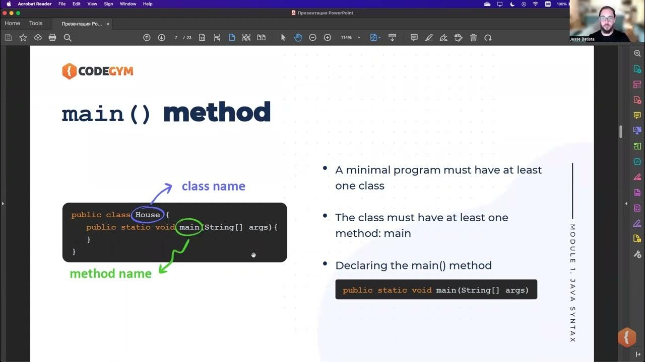 Java main() Method - YouTube