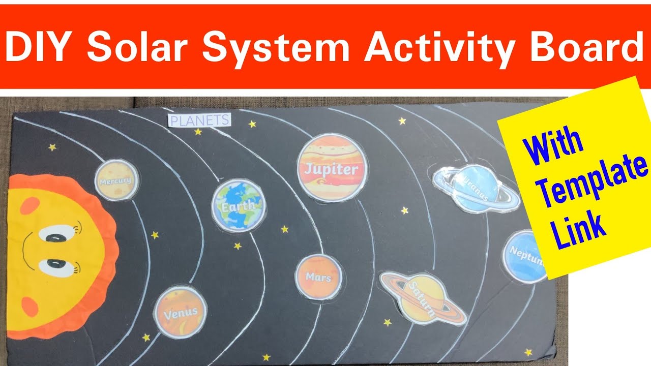 DIY Planets Solar System Activity Board with downloadable template link ...