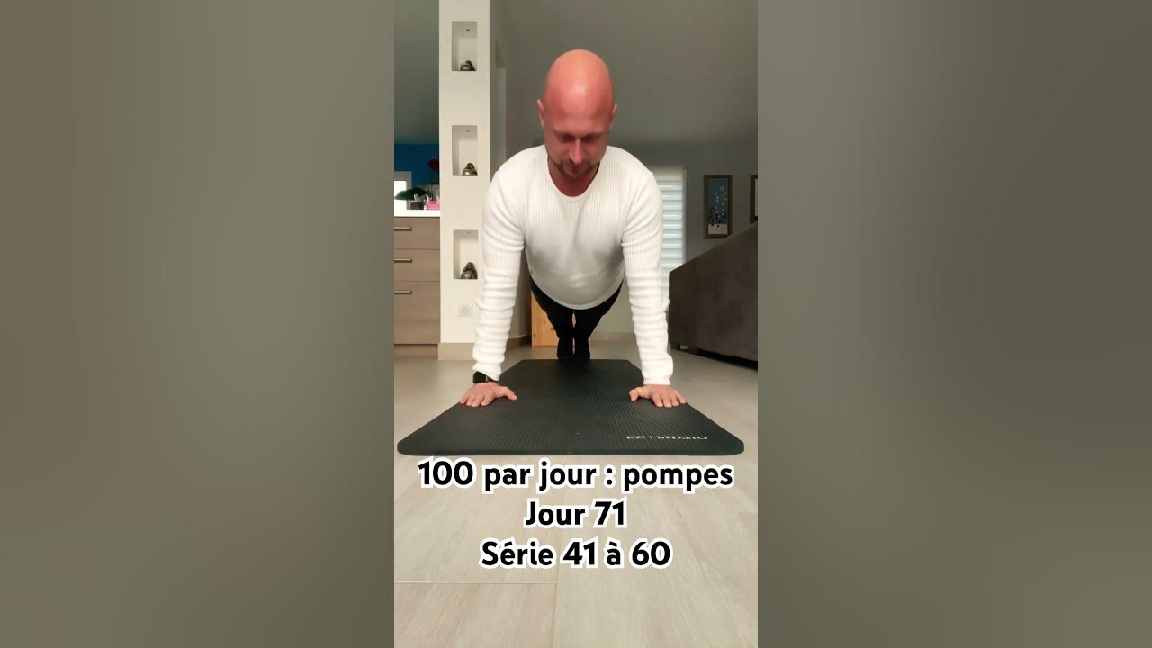100 par jour : pompes - Jour 71 - Série 41 à 60 #motivation - YouTube