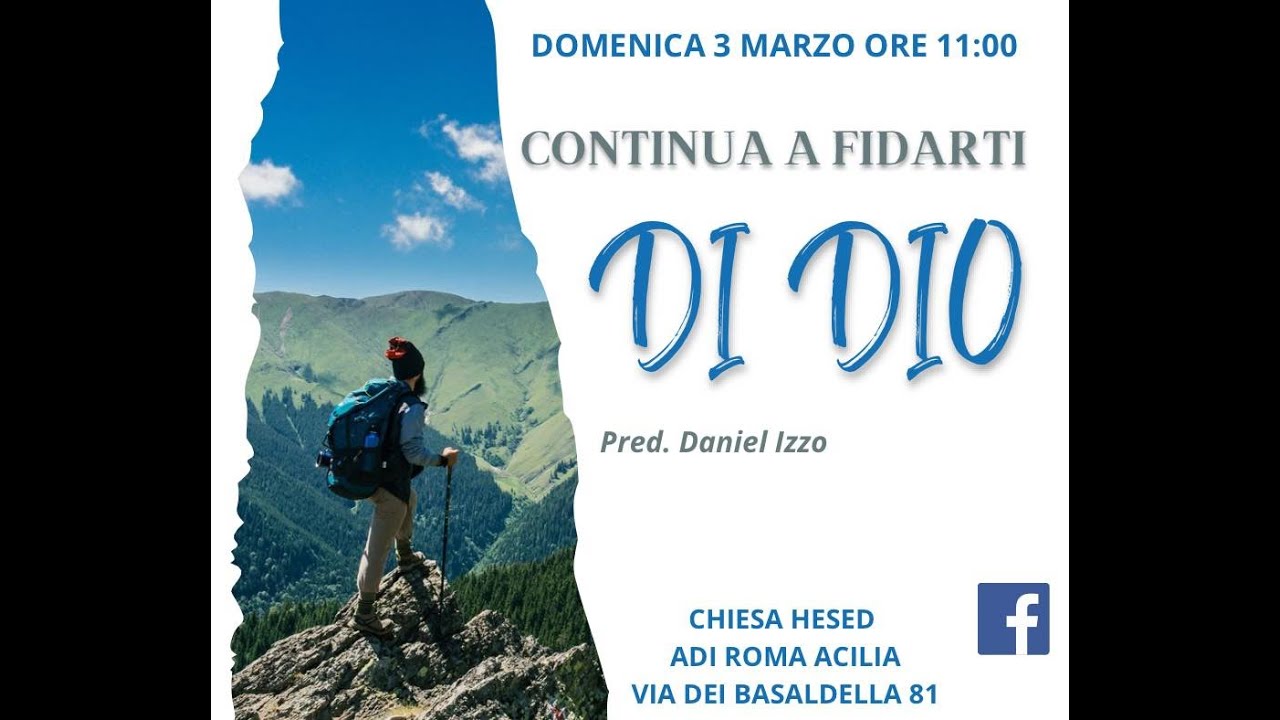 "Continua a fidarti di Dio" || pred. Daniel Izzo - YouTube