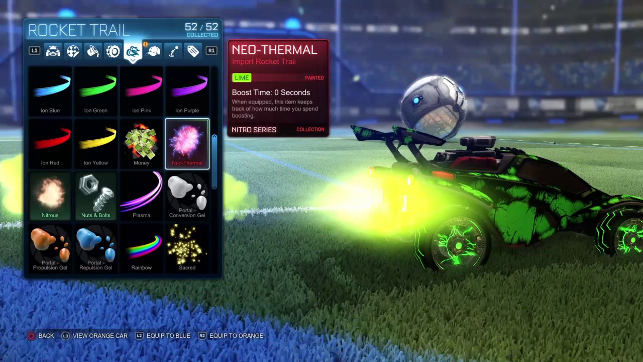 Rocket League® lime neo thermal - YouTube