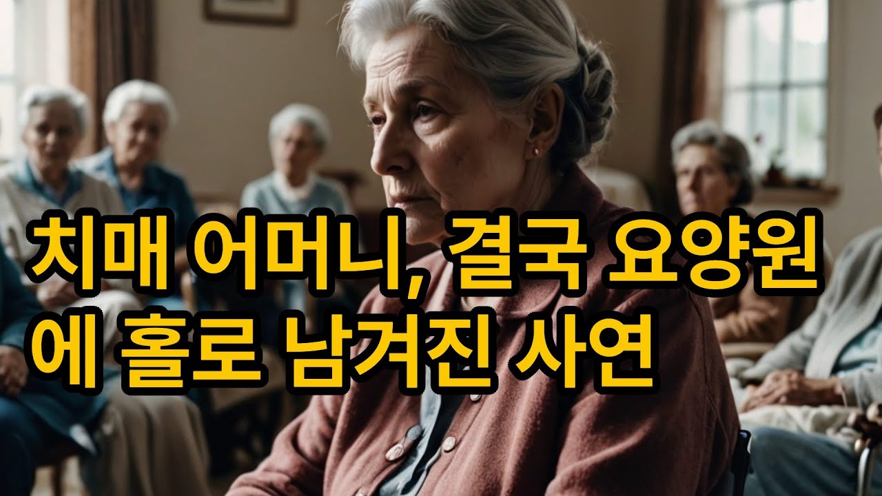 치매 어머니 결국 요양원에 홀로 남겨진 사연 Youtube