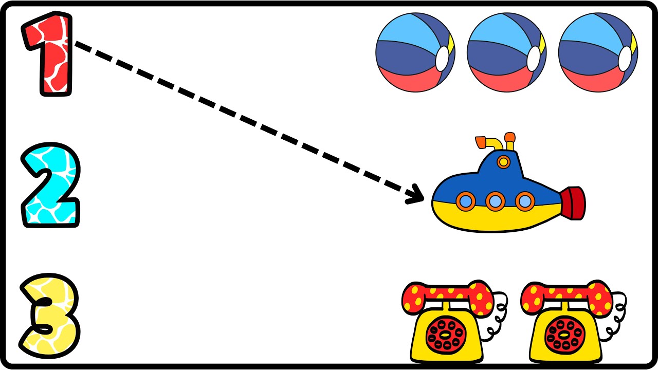 Count and Match the Objects | math worksheet for nursery class | 123 ...