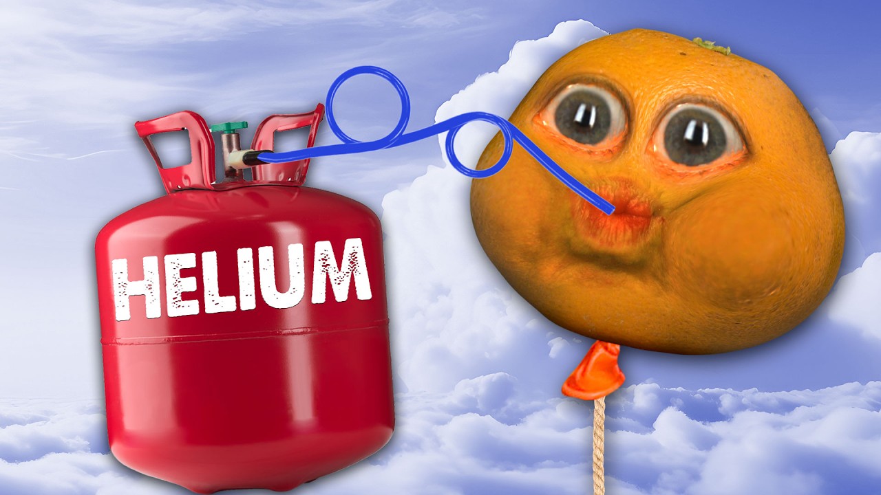 Annoying Orange - INHALING HELIUM!!! (All Blown Up!) - YouTube