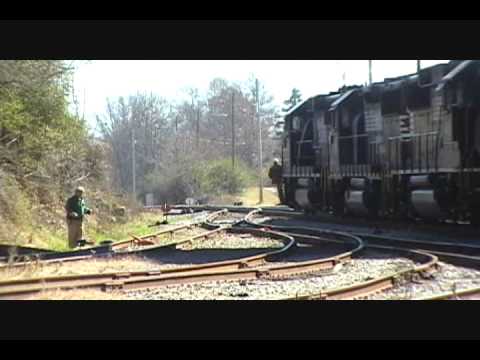 NS Eastbound A48 Switching At Transfer Yard: Opelika, Al - YouTube