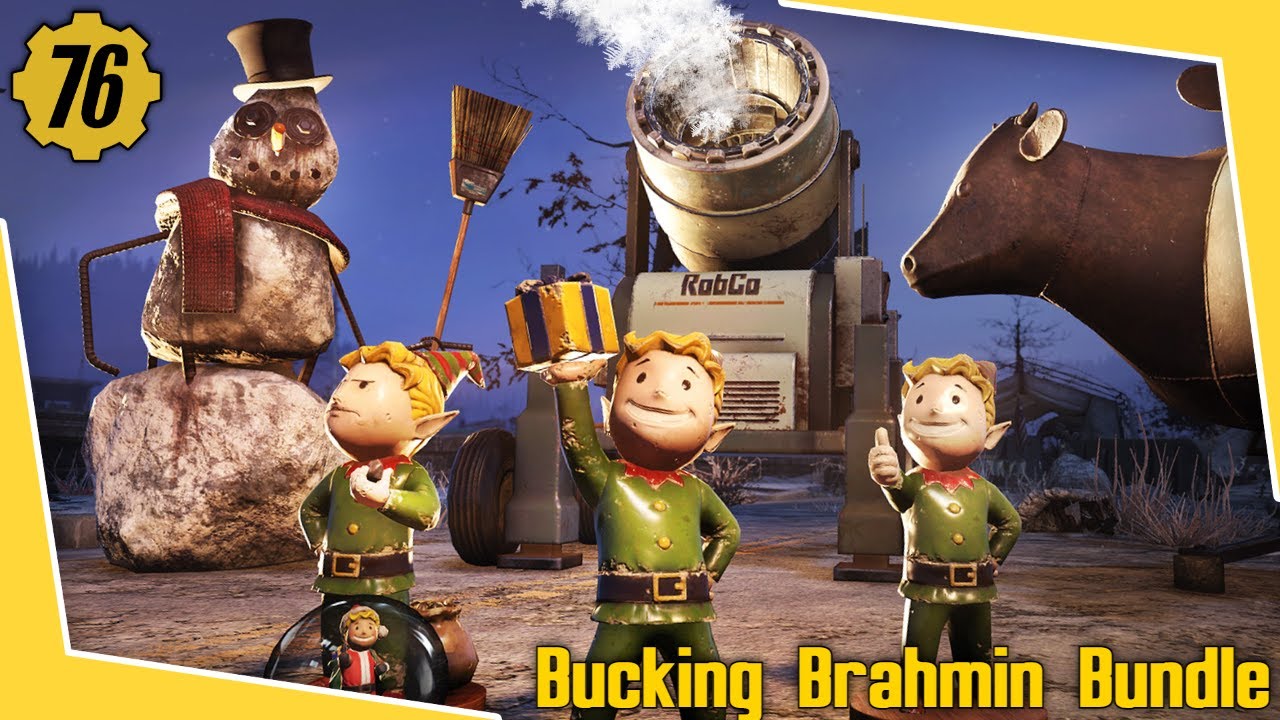 Fallout 76 - Bucking Brahmin Bundle !!! - YouTube