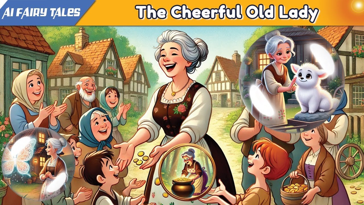 The Cheerful Old Lady | Fairy Tales | Fairy Tales for kids - YouTube