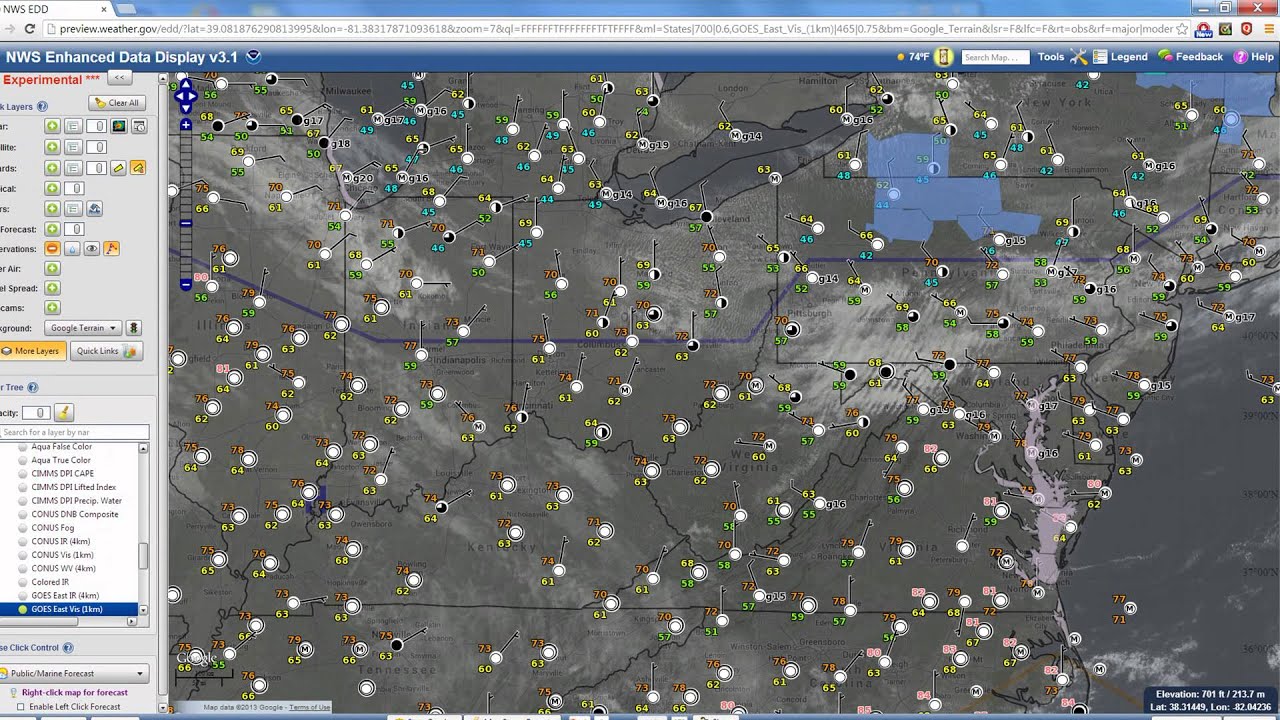 NWS Enhanced Data Display (EDD) - Recent Interface Changes - YouTube