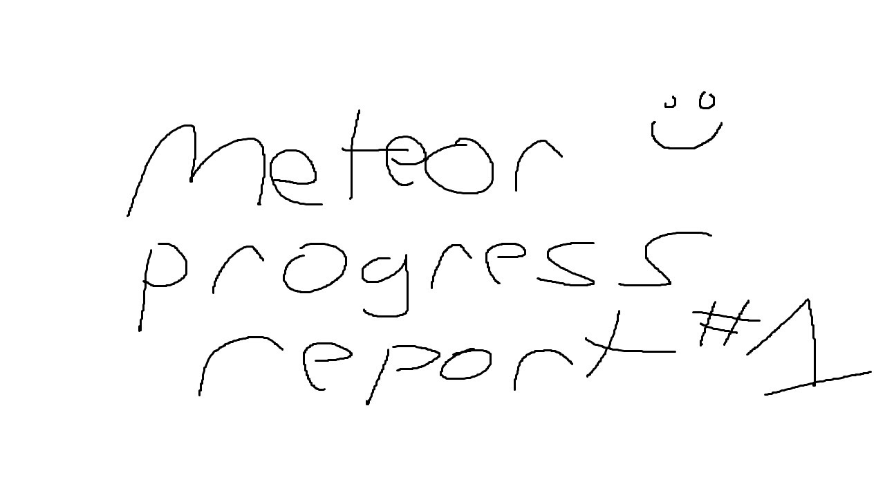 meteor progress report #1 - YouTube