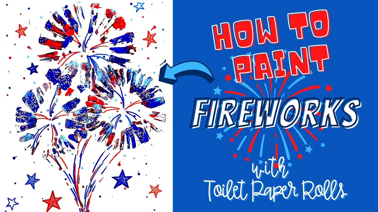 Create fun and festive Fireworks using toilet paper rolls - YouTube