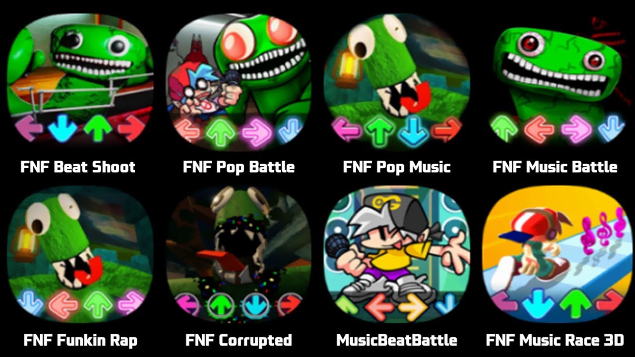 FNF Rainbow Friends, Odd Friend, Funkin Showtime, Funkin Rap Night, FNF ...