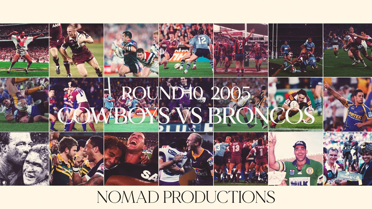 NRL Round 10, 2005 - North Queensland Cowboys vs Brisbane Broncos - YouTube