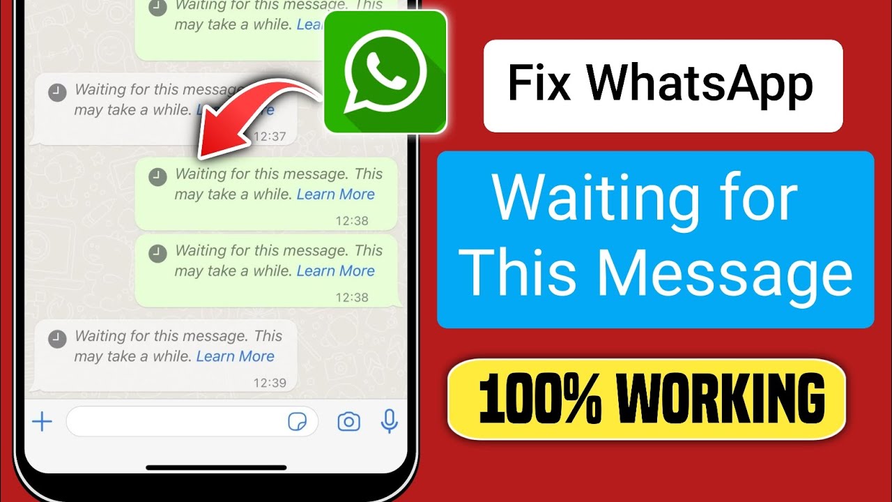 Fix WhatsApp Waiting for This Message This May Take a While Problem ...