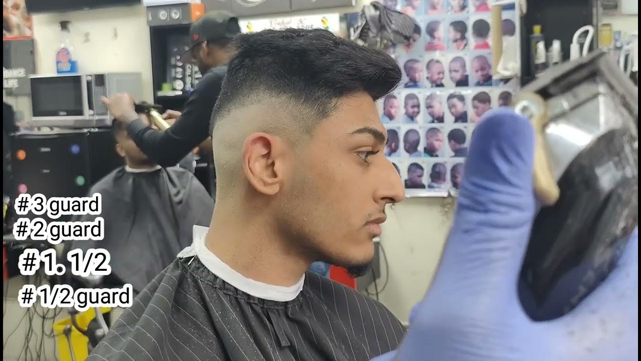 Barber tutorial: how to do a mid skin fade by fading down step by step tutorial 🇬🇾💈🔥 ️🇱🇷 - YouTube