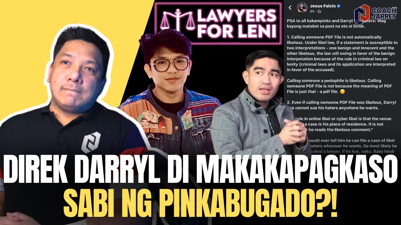 VIRAL! DIREK DARRYL YAP BOLA LANG ANG PAGHAHABLA SABI NG ABUGADONG PINK ...