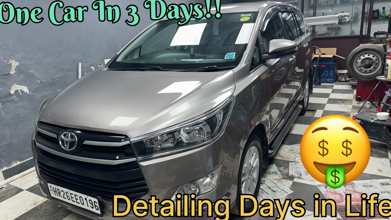 One Car in 3 Days!!! DETAILERS’S LIFE INNOVA CRYSTA REPAIRING Rubbing ...