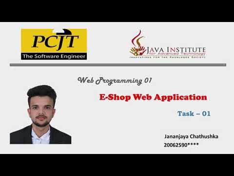 Web Project Task 01 | 1st Year | Semester 01 | Java Institute | - YouTube