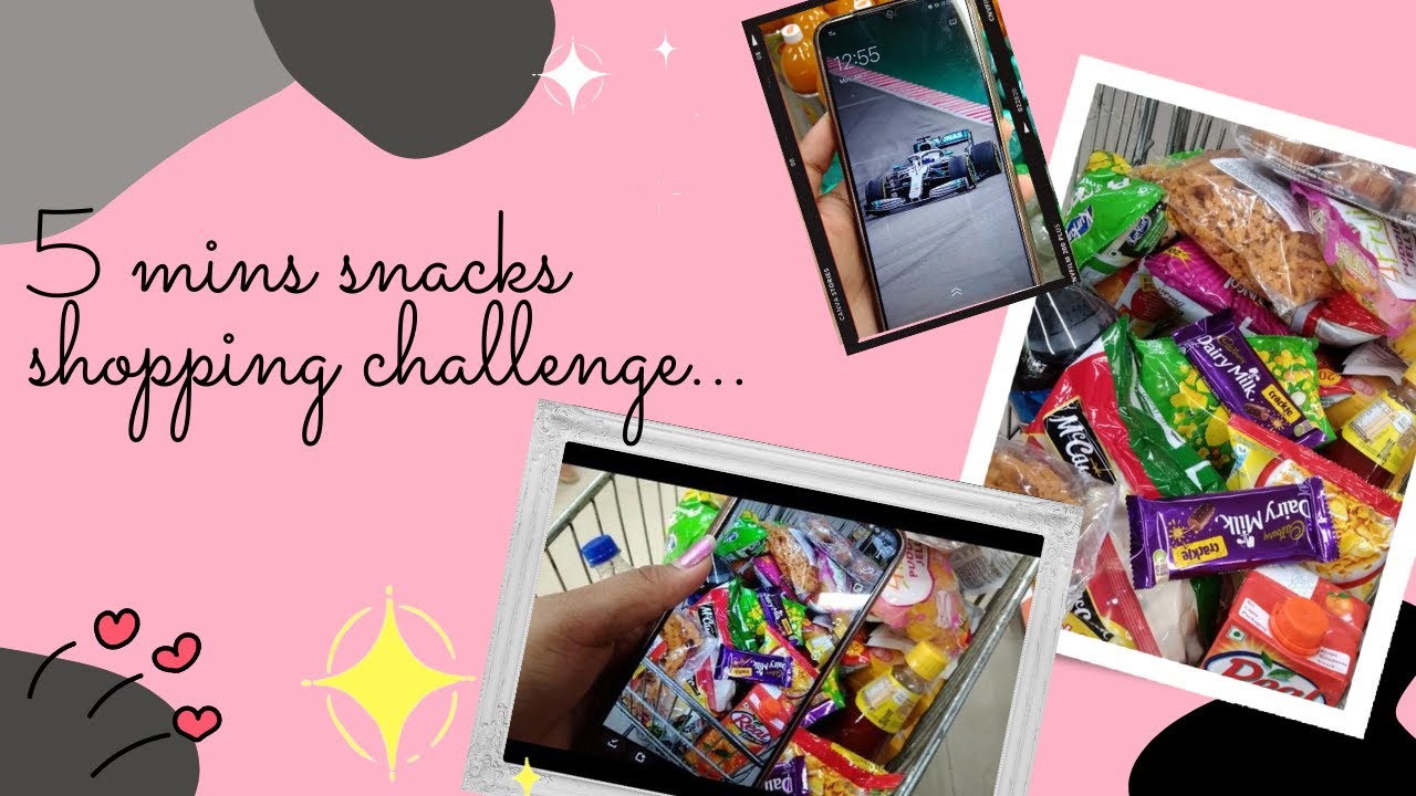5 Mins Snaks Shopping Challenge Vlog Youtube