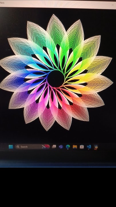 Amazing Flower Design using Python Turtle #python #draw #coding - YouTube