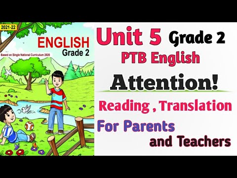 PTB English Grade 2 Unit 5 Reading Translation | Attention! | SNC ...