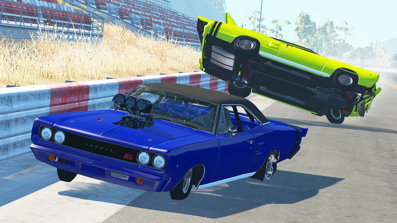 Drag Racing Crashes #8 - BeamNG Drive - YouTube