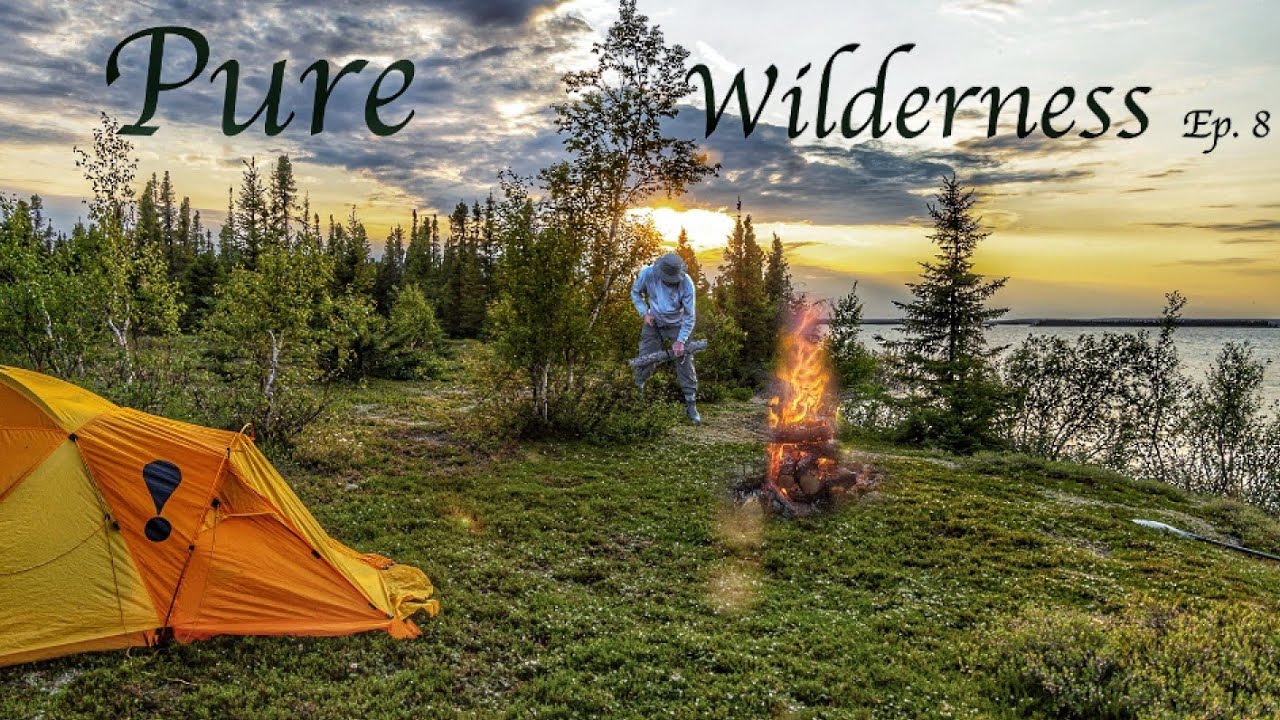25 Days Wild Camping Adventure in the North Wilderness - Ep. 8 River in ...