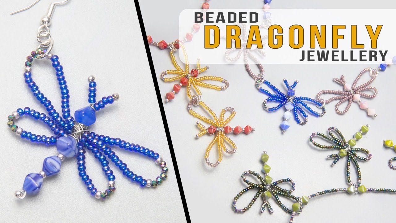 How to make a Beaded Dragonfly and use it in jewelry! - YouTube