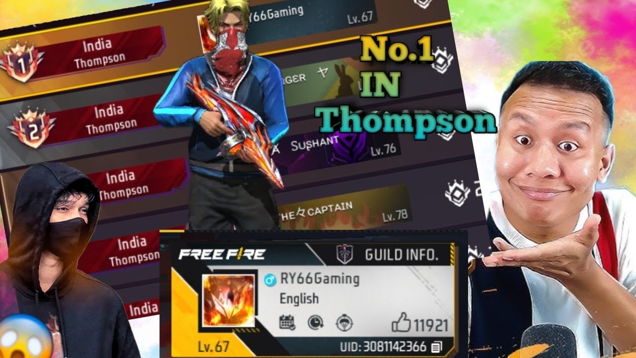INDIA'S NO. 1 THOMPSON PLAYER VS V GAMER 😱 @TondeGamer @DesiGamers_ # ...