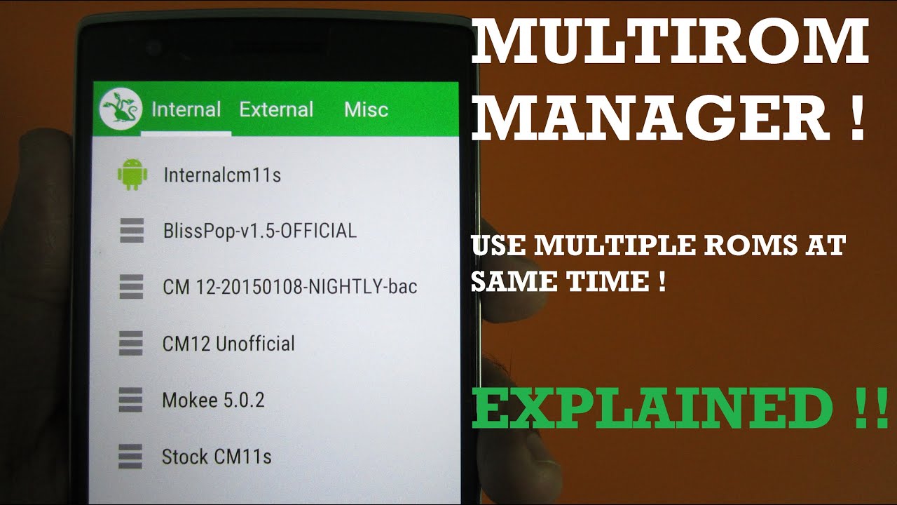 Multirom-EXPLAINED ! Use multiple roms at same time! With how to ...