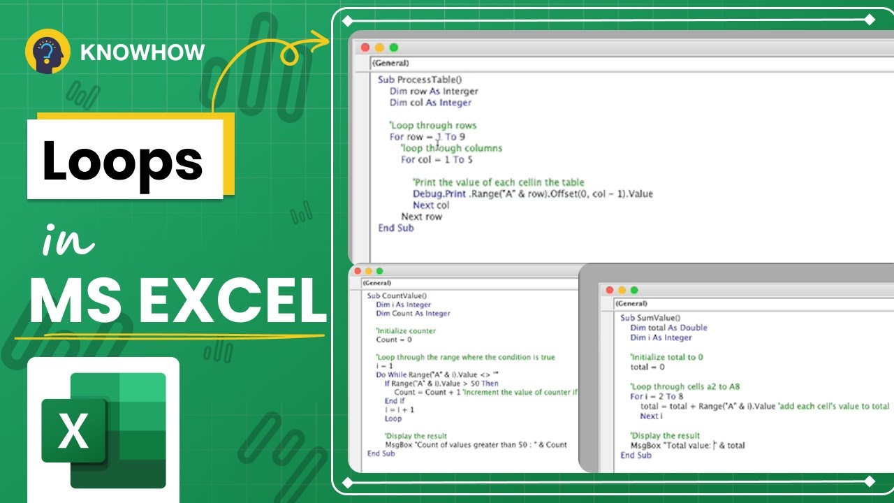 Mastering Loops In Vba Automate Excel Tasks With For For Each Do 9620