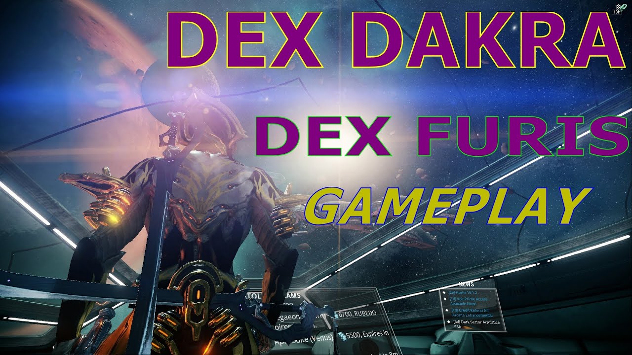 Warframe Anniversary Volt Prime, Dex Dakra Dex Furis GamePlay - YouTube
