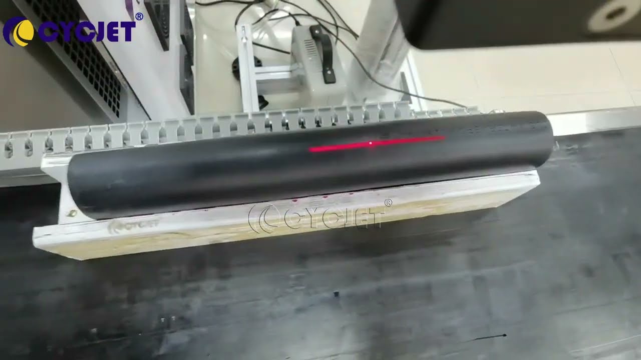 How to Laser Coding Black PVC Hose by CYCJET Fly Laser Printer Laser ...