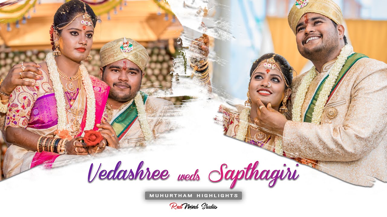 Vedashree weds Sapthagiri || Muhurtham Highlights || RedMind Studio ...