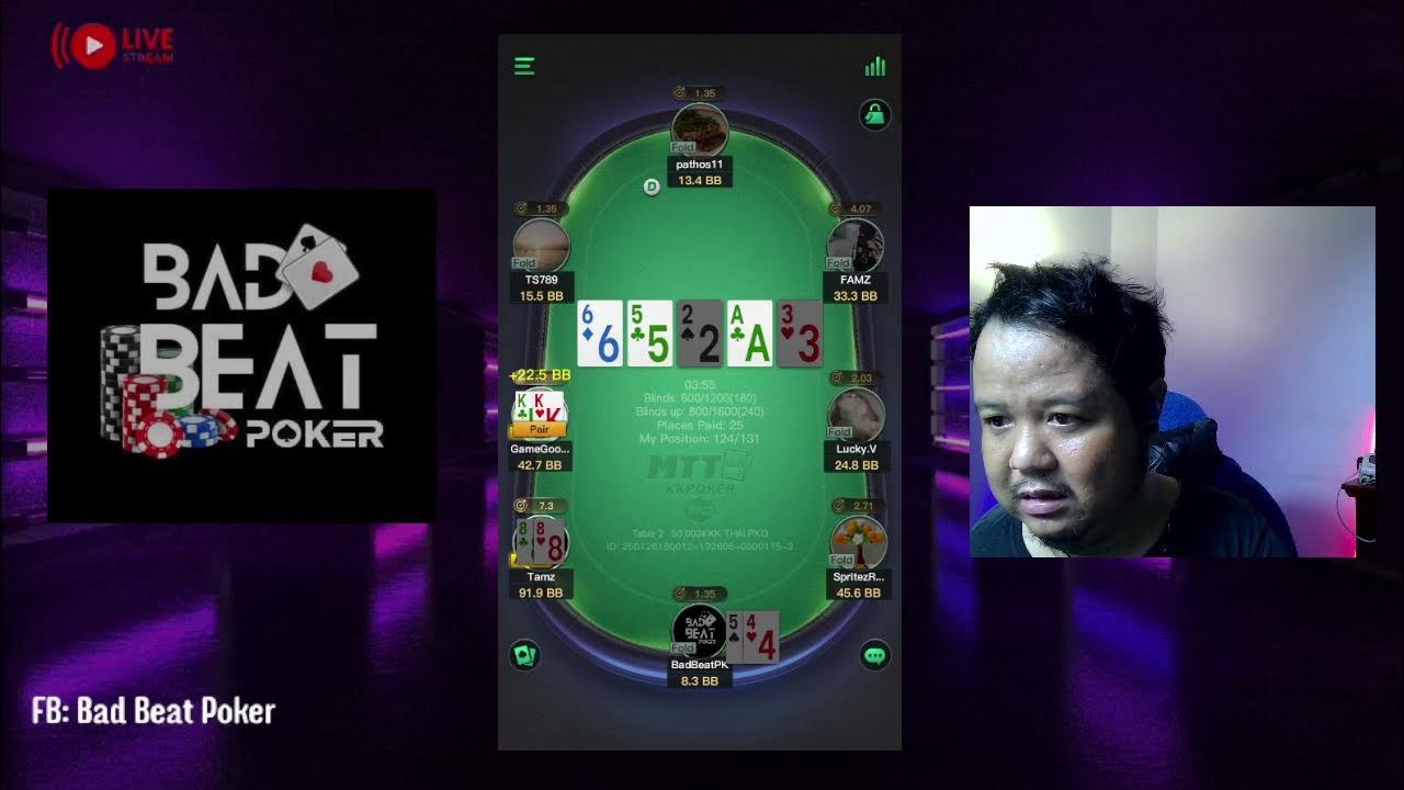 [live] Poker Tournament KK Thai PKO2/1/2025 - YouTube