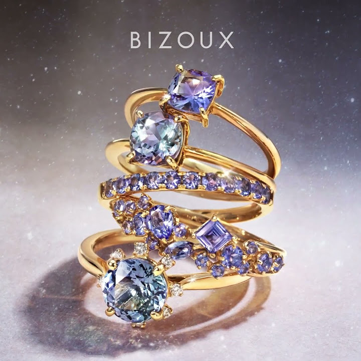 ジュエリーブランドBIZOUX Tanzanite Collection #タンザナイト ＃誕生石 #jewelry #12月誕生石 #リング #ネックレス #ピアス #bizoux ...