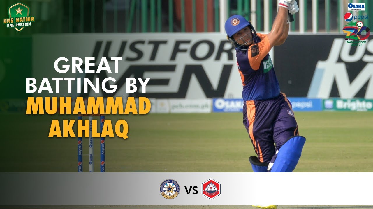 Great Batting By Muhammad Akhlaq | Northern vs Central Punjab | Match ...