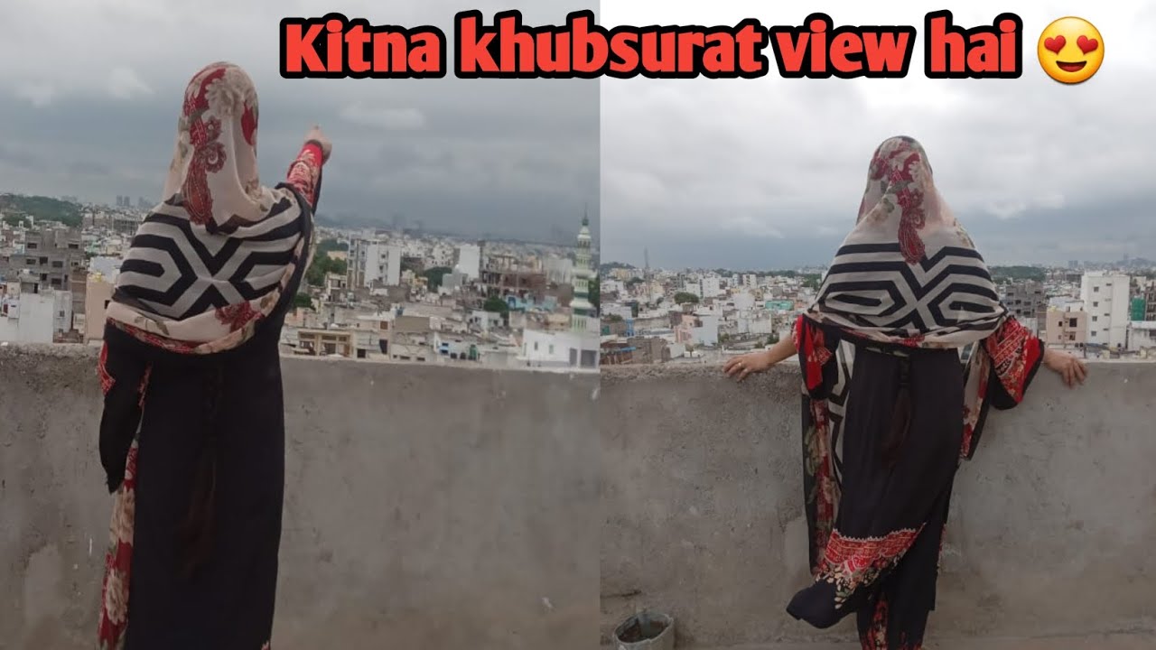 Aj humne terrace par jaa kar banaya Vlog | 7th floor | Daily vlogs |cute4siblings2761 - YouTube